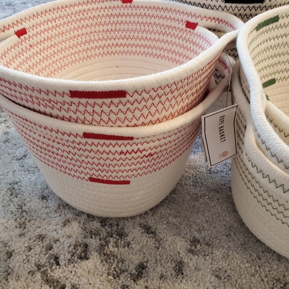 Storage & Organization | Target Bullseye Coiled Rope Baskets Set Of 3 ...